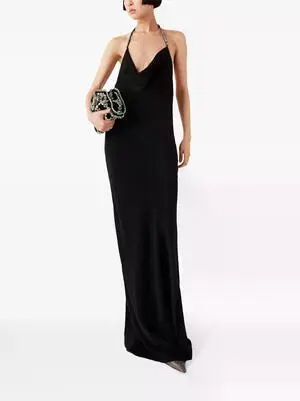 Stella McCartney Crystal-embellished Halterneck Gown