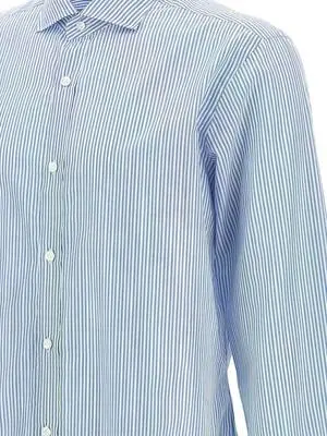 BARBA NAPOLI Striped Shirt - Blue