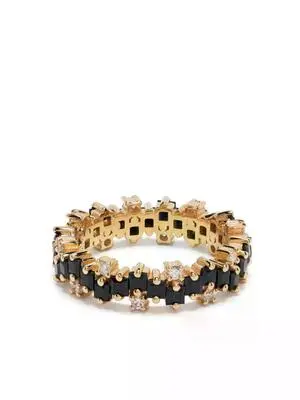 SUZANNE KALAN 18kt Yellow Sapphire And Diamond Fireworks Eternity Ring - Gold