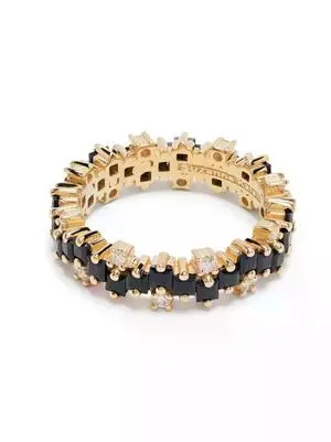 SUZANNE KALAN 18kt Yellow Sapphire And Diamond Fireworks Eternity Ring