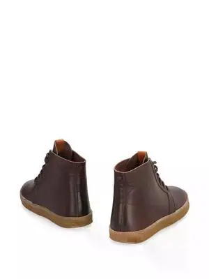 VOLTA Leather High-top Sneakers - Brown
