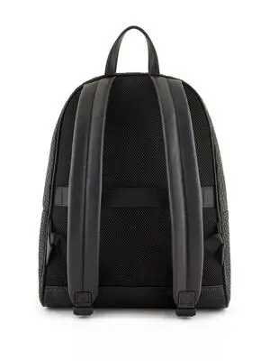 Armani Exchange All-over Embossed Logo Backpack