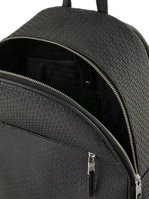 Armani Exchange All-over Embossed Logo Backpack