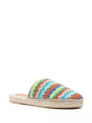 Alanui Interwoven Stripe-pattern Slides