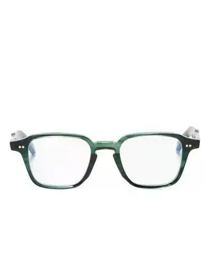 CUTLER & GROSS Square-frame Glasses - Green