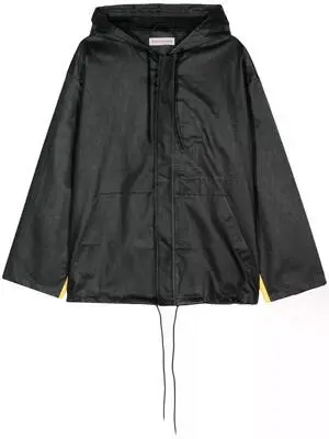 WALTER VAN BEIRENDONCK Stop Logo-print Hooded Jacket