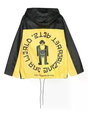 WALTER VAN BEIRENDONCK Stop Logo-print Hooded Jacket