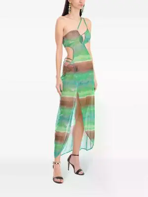 AMIR SLAMA Tulle Maxi Dress