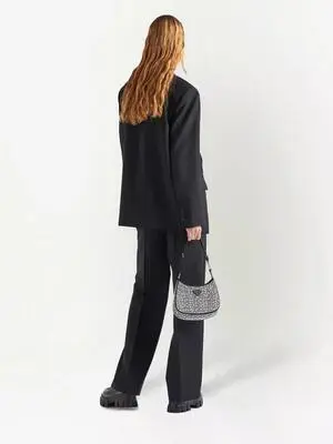 Prada Triangle-logo Kid-mohair Trousers