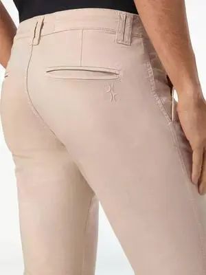 BILLIONAIRE Logo-embroidered Denim Chino Trousers