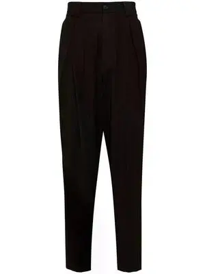 Giorgio Armani Single-pleat Flannel Trousers