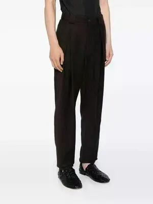 Giorgio Armani Single-pleat Flannel Trousers