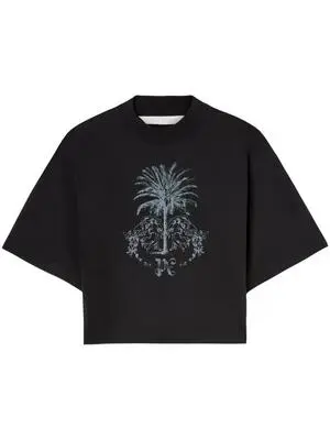 Palm Angels Cropped T-shirts For Women
