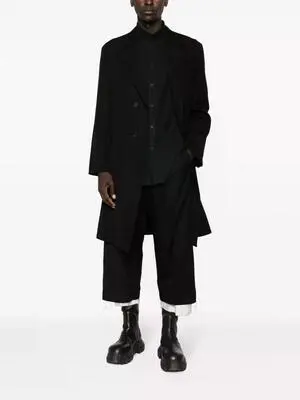 Yohji Yamamoto Single-breasted Wool Coat