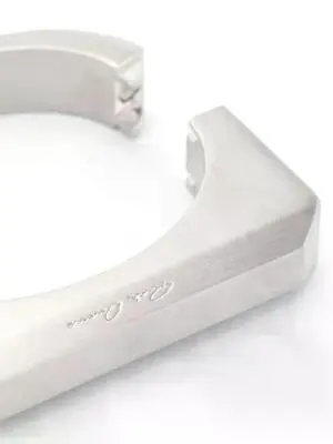 Rick Owens Logo-engraved Brushed Bracelet