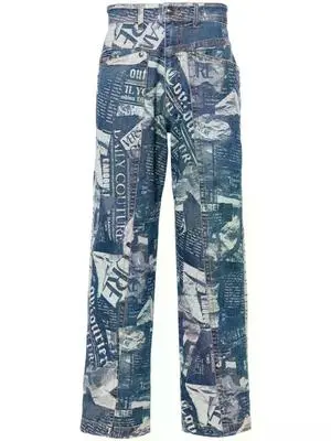 Versace Magazine Straight Jeans