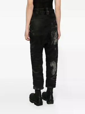 Boris Bidjan Saberi Distressed Cropped Jeans