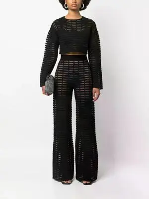 GENNY High-waisted Sheer Trousers