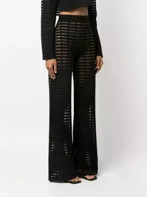 GENNY High-waisted Sheer Trousers