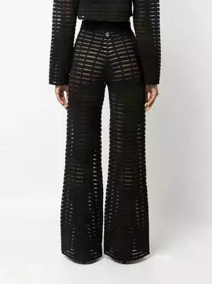 GENNY High-waisted Sheer Trousers