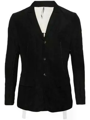 Masnada Single-breasted Blazer With Contrast Stitching
