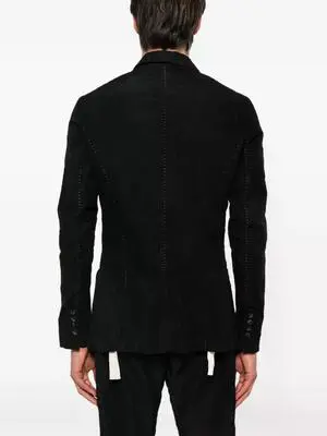 Masnada Single-breasted Blazer With Contrast Stitching