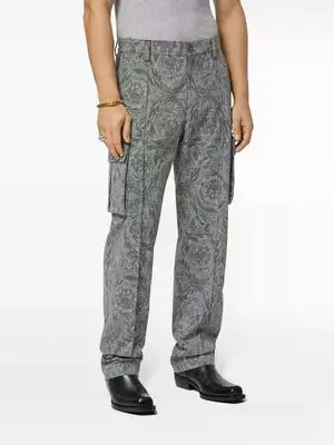 Versace Barocco Jacquard Cargo Trousers