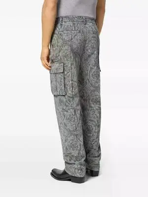 Versace Barocco Jacquard Cargo Trousers