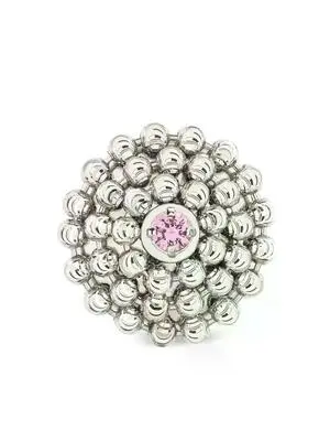 OFFICINA BERNARDI 18kt White Gold Mimosa Sapphire Earrings - Silver
