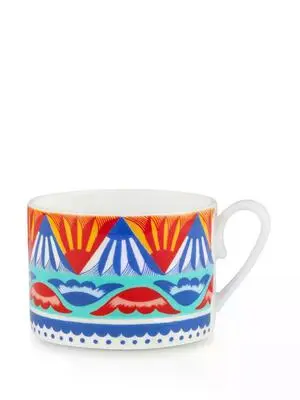 Dolce & Gabbana Geometric-pattern Porcelain Tea-set