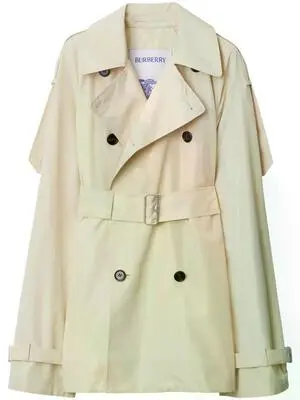 Burberry Short Silk Trench Coat