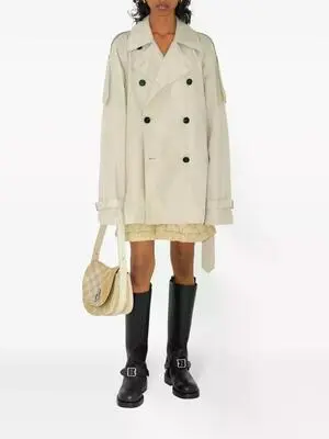 Burberry Short Silk Trench Coat