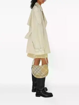 Burberry Short Silk Trench Coat