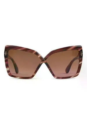 TOM FORD Fiore Sunglasses - Brown