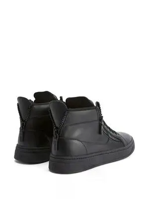 GIUSEPPE ZANOTTI Leather High-top Sneakers