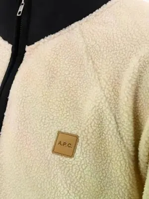 A.p.c. Logo-appliqué Half-zip Sweatshirt