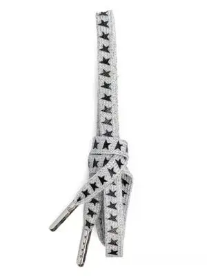 GOLDEN GOOSE Star-print Shoe Laces - Grey