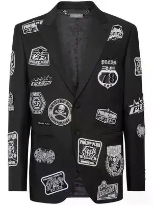 Philipp Plein Patches Blazer - Black