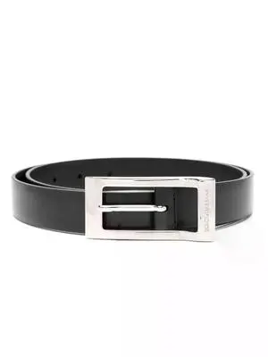 Dolce & Gabbana Brushed-leather Belt - Black