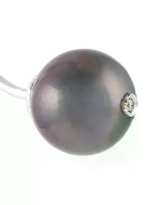 Delfina Delettrez 18kt White Gold 'pearl Piercing' Diamond Single Earring