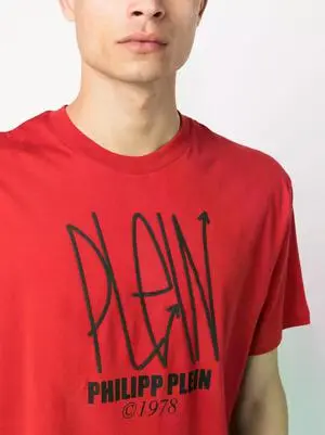 Philipp Plein Skull Short-sleeved T-shirt - Red