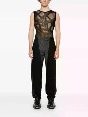 MUGLER Bi-color Straight-leg Jeans