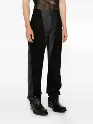 MUGLER Bi-color Straight-leg Jeans