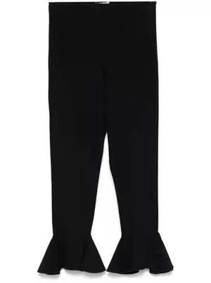 Nensi Dojaka Black Wash Pants For Women