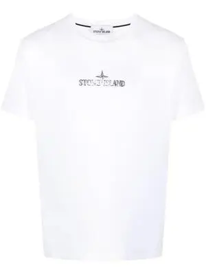 Stone Island Logo-print Cotton T-shirt