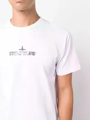 Stone Island Logo-print Cotton T-shirt