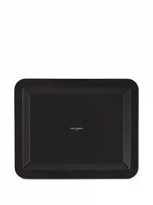 Dolce & Gabbana Medium Zebra-print Wood Tray