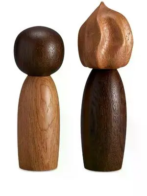 L'Objet Picanto Wood Salt And Pepper Mill - Brown