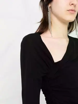 Dsquared2 Asymmetric-neck Ruched Dress
