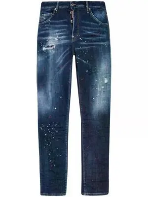 Dsquared2 Paint-splatter Jeans - Blue